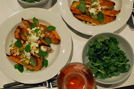 Roasted Delicata Squash with Avocado Sauce | One Hundred Eggs